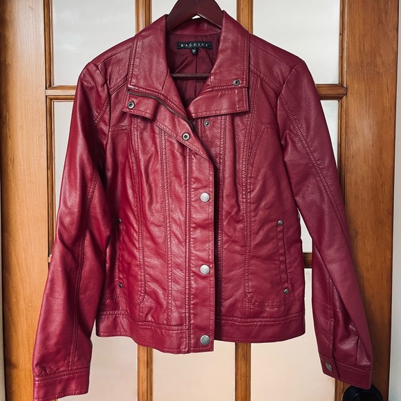 Baccini | Jackets & Coats | Baccini Faux Leather Jacket | Poshmark